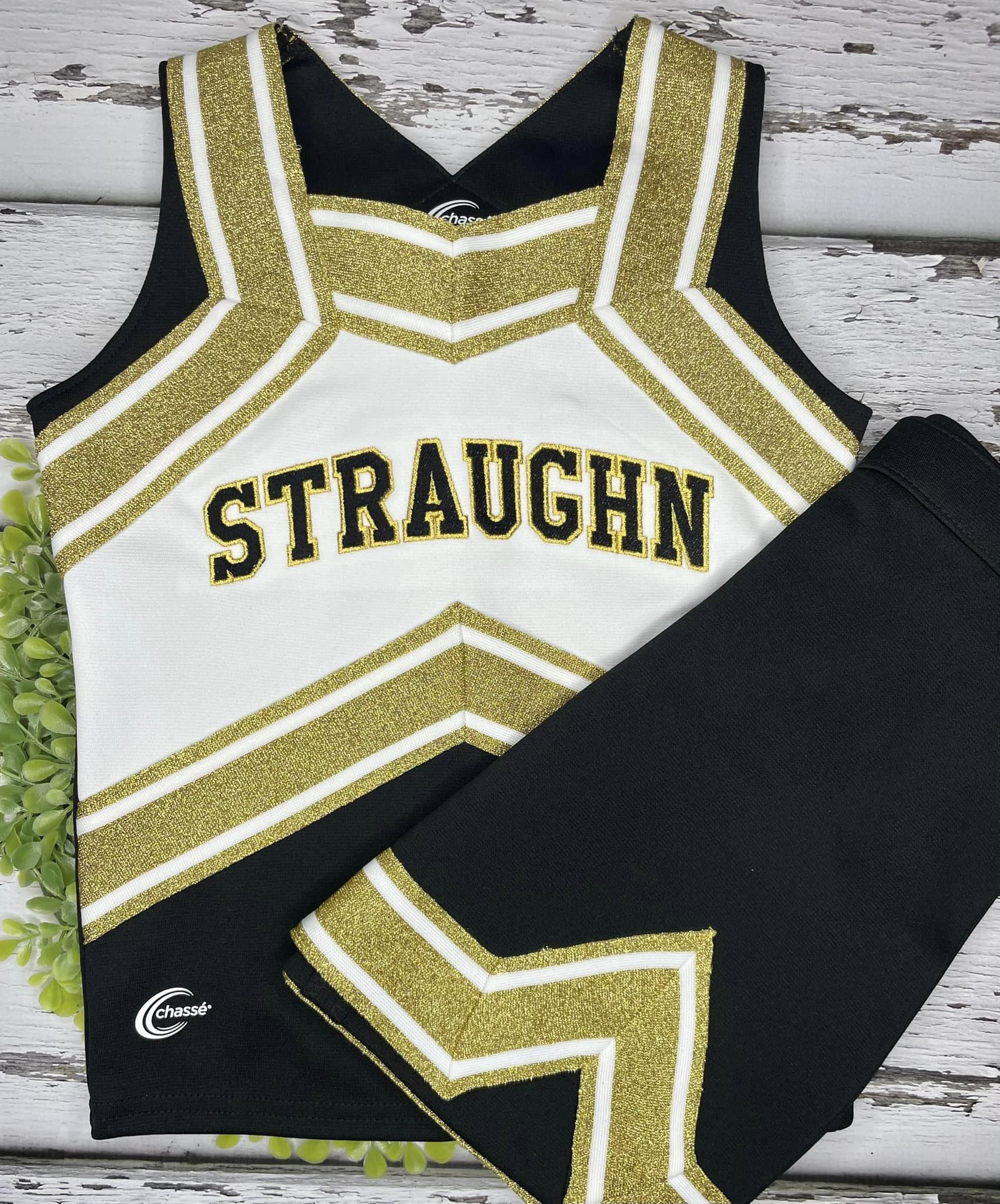 Cheer Suit Black/Gold Pre-order Option 5 – Sew LA